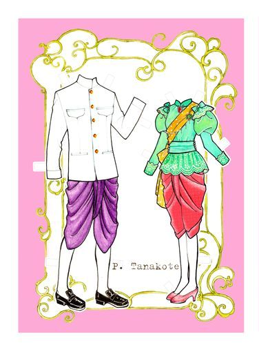 Mbah Bepe: Paper Doll Thai Traditional Costumes