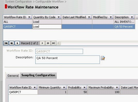 Saad Ahmad's WMS Blog: RedPrairie Implementation of Sampling in Workflows
