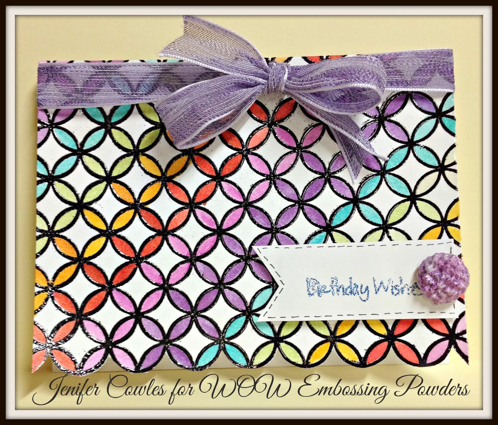 Stained Glass Birthday Card