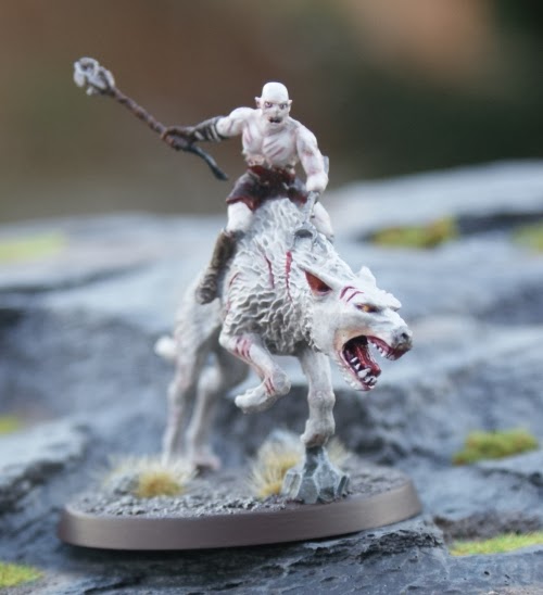 Stacja figurek Hobbit, LOTR, Warhammer: Azog & White Warg