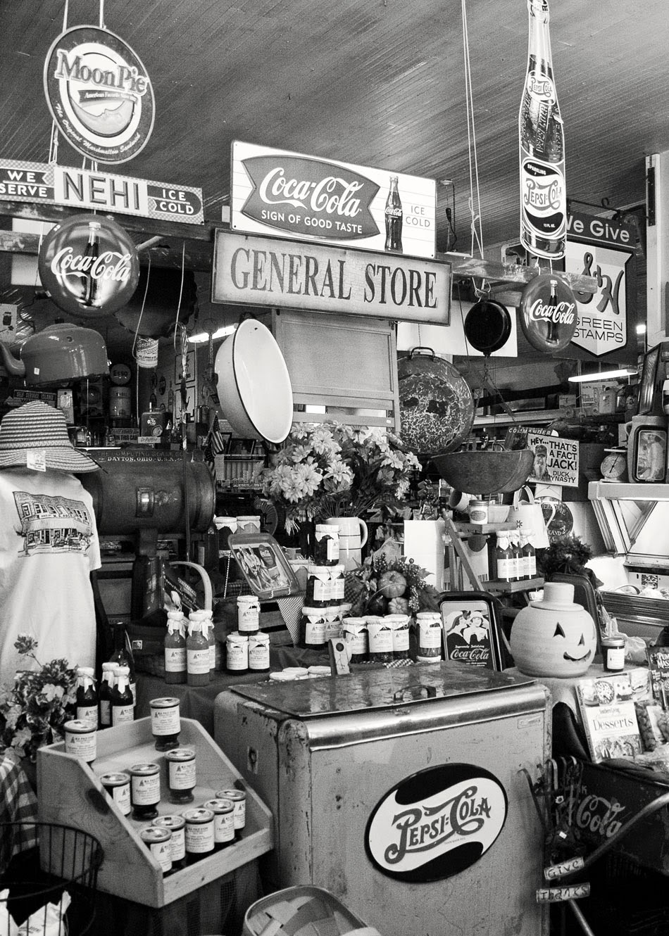 The World in Black & White: General Store Display