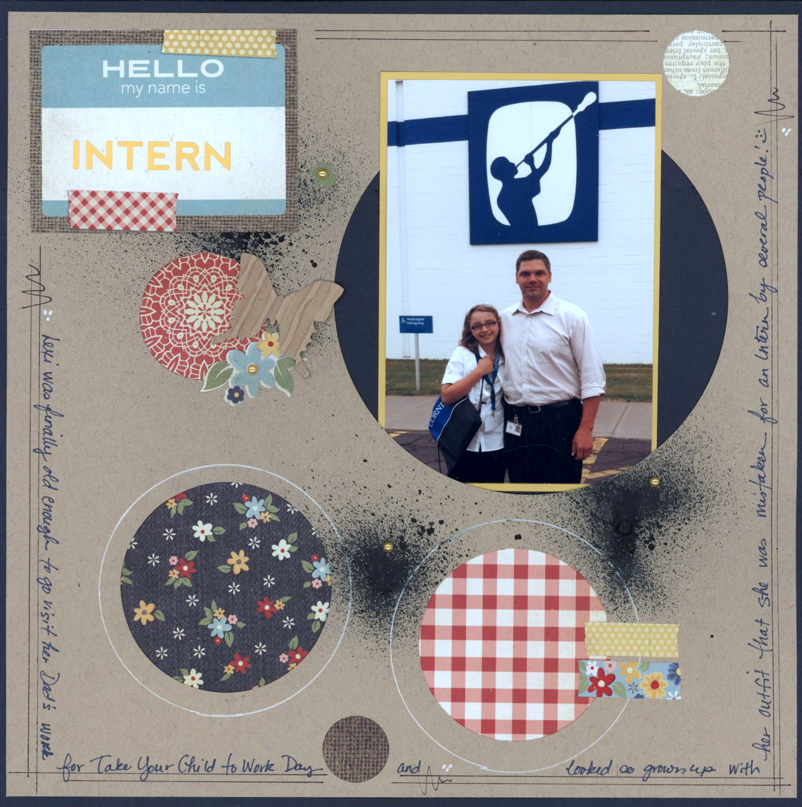 Mitralee: Hello Intern Scrapbook Page for Stuck Sketches