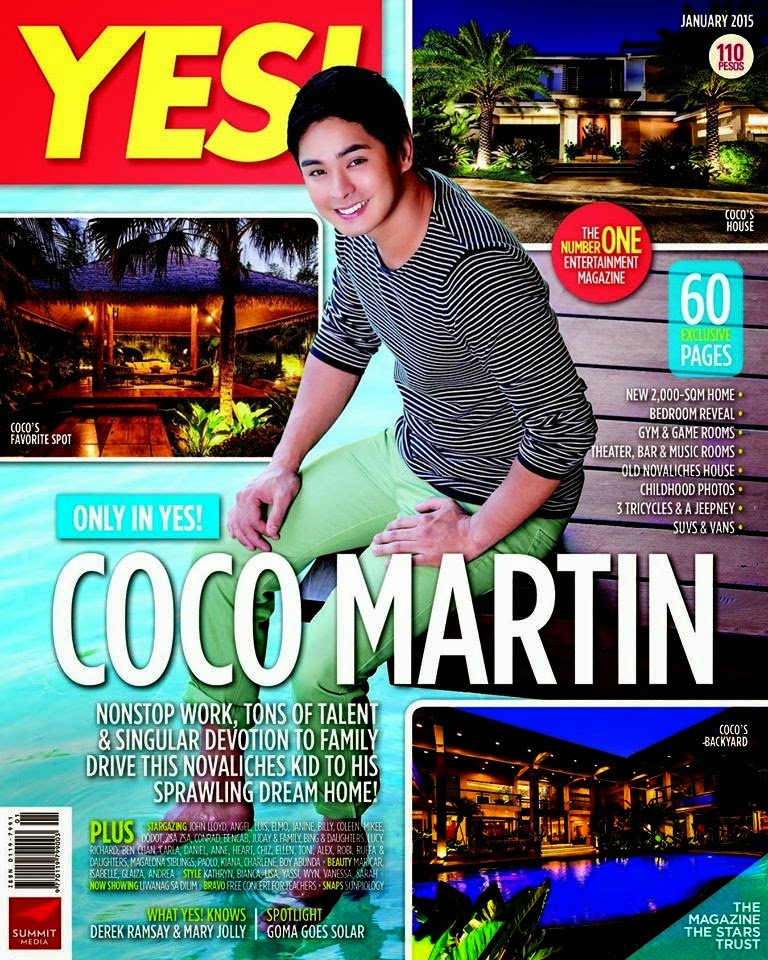Coco Martin Covers YES! Magazine January 2015 Issue | PINOY ETCHETERA