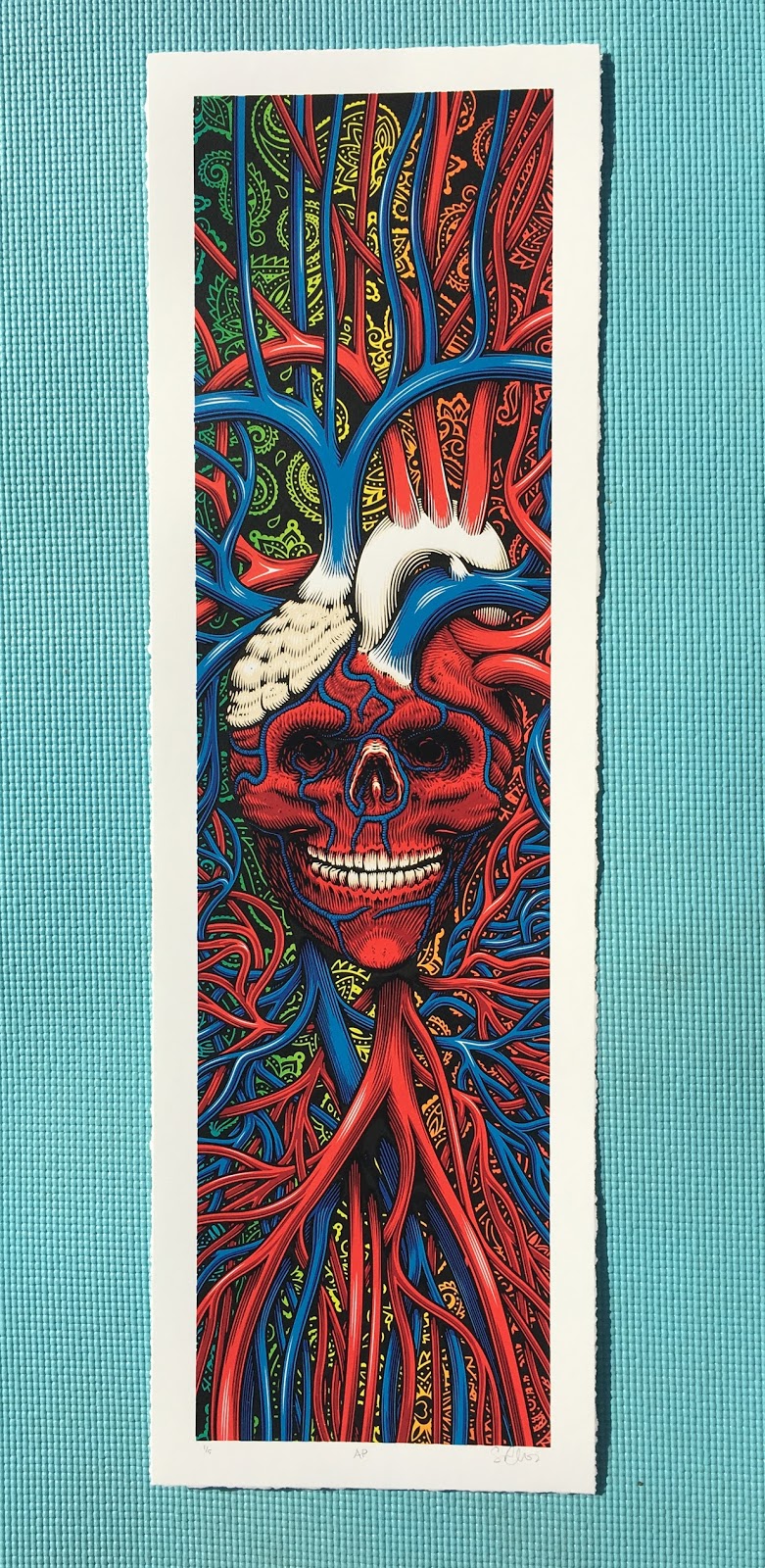 INSIDE THE ROCK POSTER FRAME BLOG: Sean Cliver Heart & Skull Art Print ...