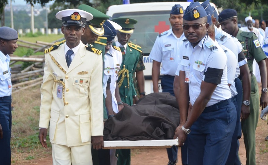 Burial Photos Of Sqn Ldr Baba Ari, Nigerian Pilot Who Died In An Air ...
