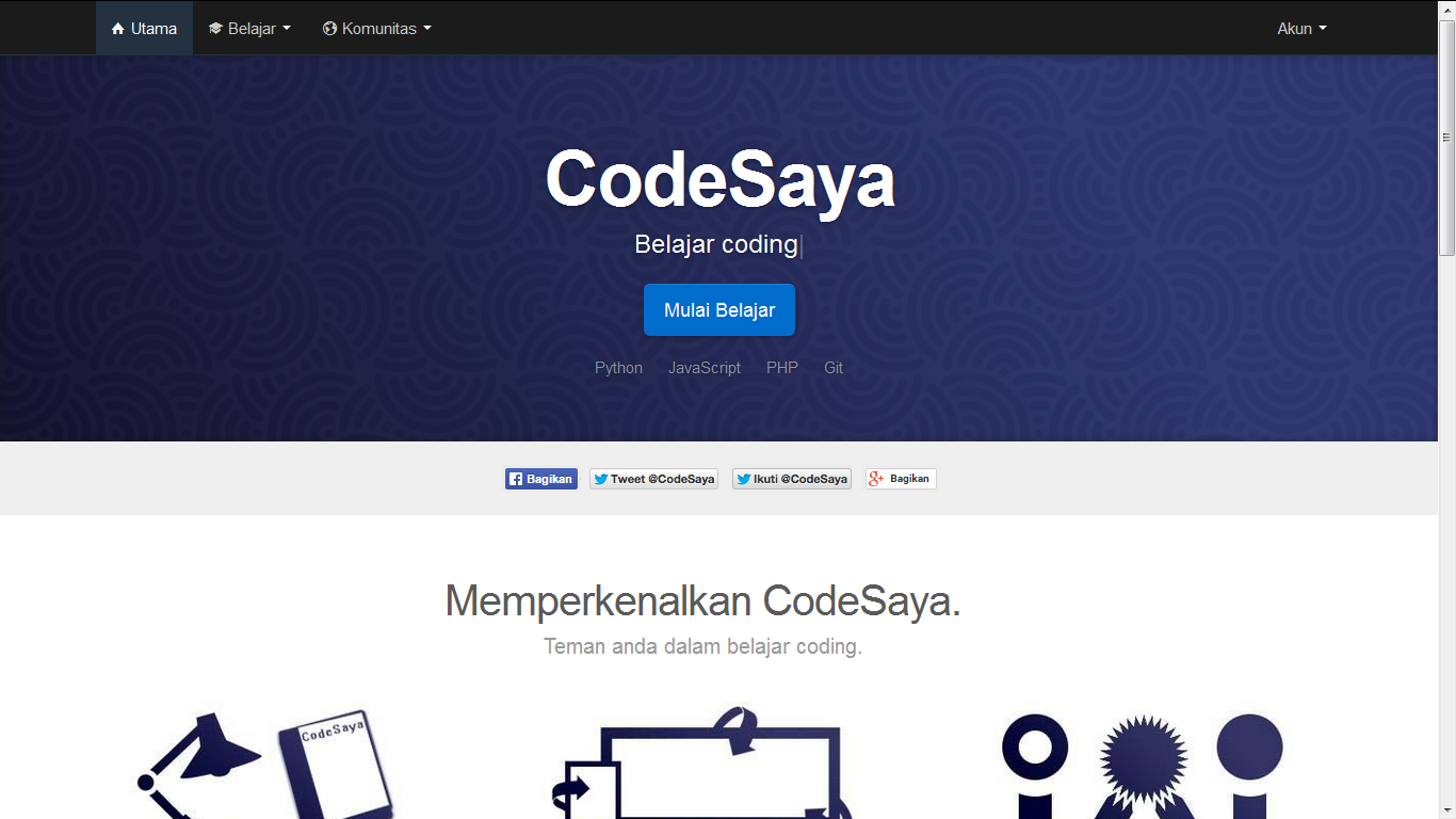 Belajar Bahasa Pemrograman Mudah Dan Interaktif Dengan CodeSaya - My ...