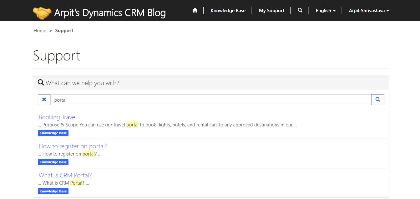 Arpit's Dynamics 365 Blog: Configure Knowledge Articles In CRM Portals Arpit's Dynamics 365 Blog: Configure Knowledge Articles In CRM Portals