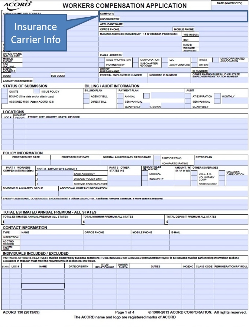 Simply-Easier-ACORD-Forms: ACORD 130 Workers Compensation Application ...