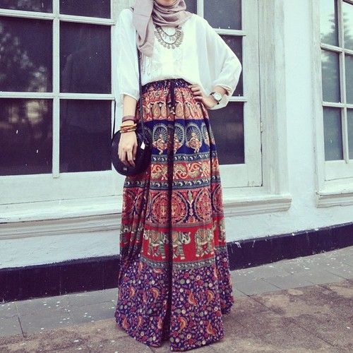 Ootd Rok Batik Hijab - Hijab Casual