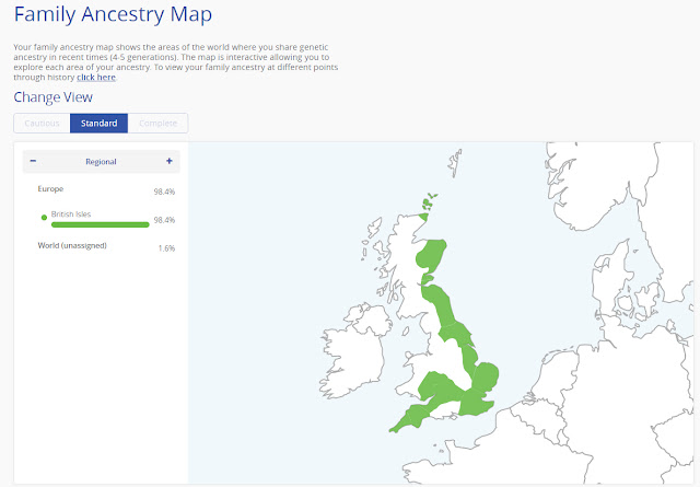 Cruwys news: My Living DNA results Part 1: family ancestry maps