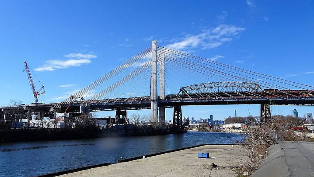 Industrial History: Kosciuszko Bridges between Brooklyn and Queens over Newtown Creek