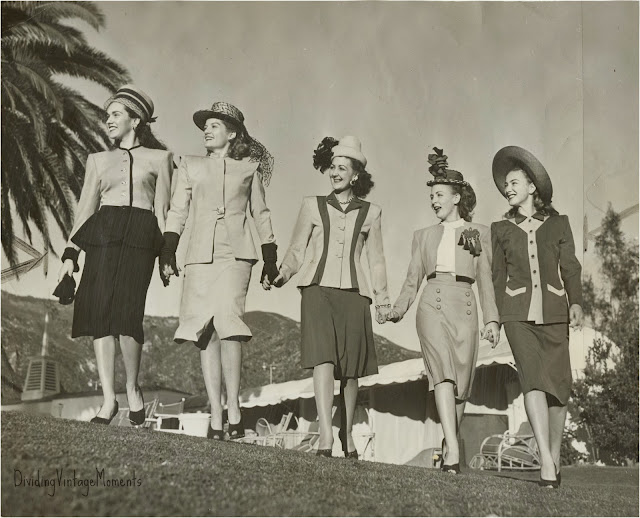 Dividing Vintage Moments : 1947 California Dreamin' Miss Hollywood Jr Style