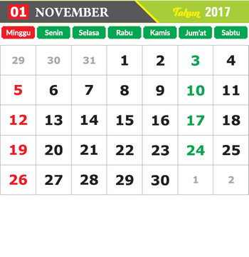 Kalender 2017 Indonesia: Kalender 2017 Indonesia
