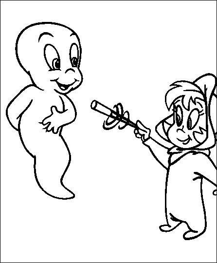 Cartoons Coloring Pages: Casper Coloring Pages