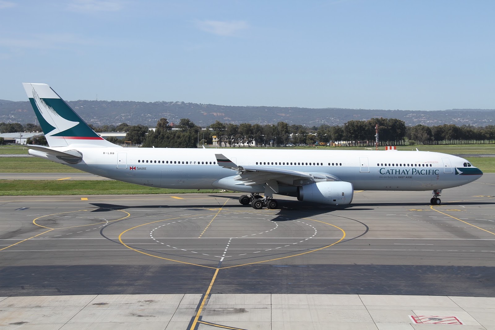 Adelaide Airport Movements: Cathay Pacific A330-300 B-LBB (1st Visit)
