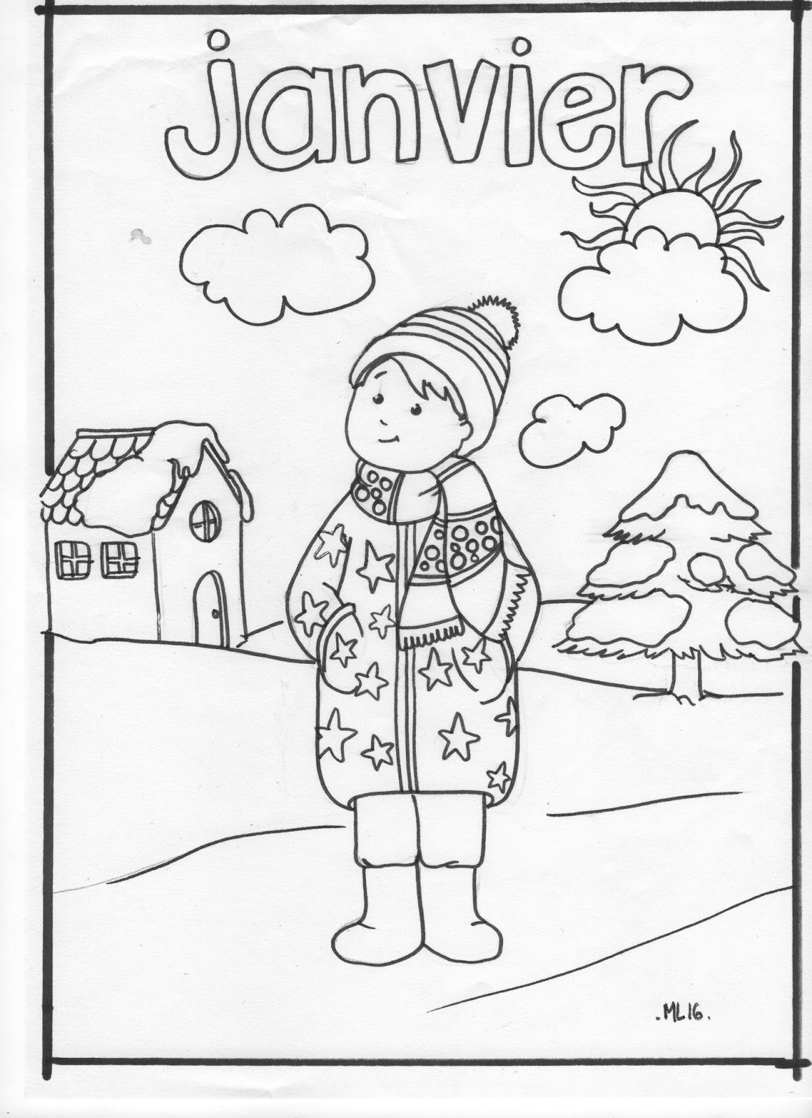 BIBOUCHE EN CLASSE : calendrier de janvier