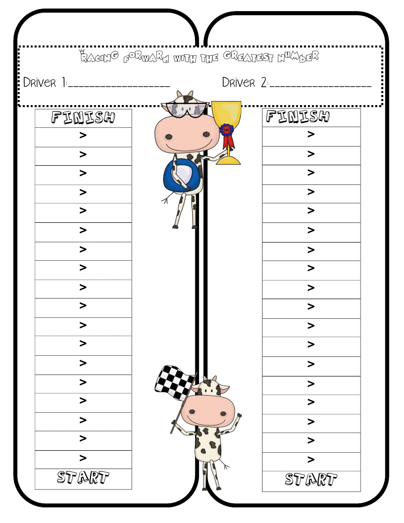The Go To Teacher: Comparing Numbers with a Number Line