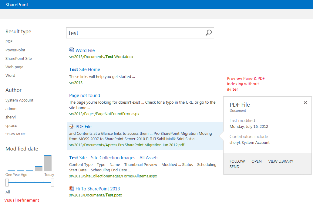 Sharepoint 2013 Search In Sharepoint 2013