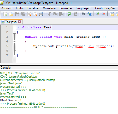 Programa Osso: Configurando o Notepad++ com Java