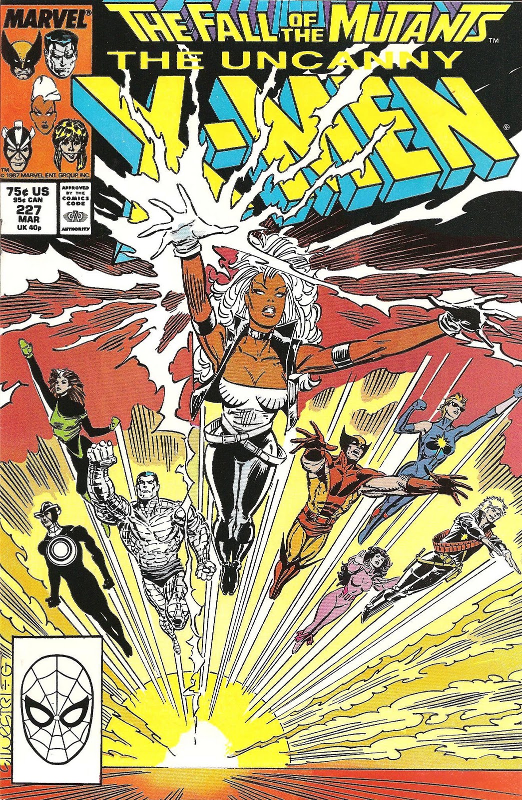 Super-DuperToyBox: Uncanny X-Men #226 & #227: Fall of The Mutants, 1988