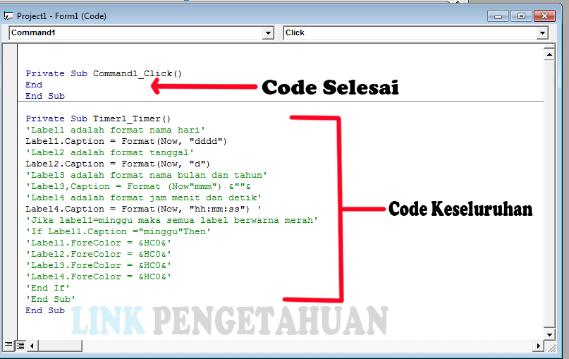 Tutorial Membuat Kalender Menggunakan aplikasi Visual Basic 6.0 - Link ...