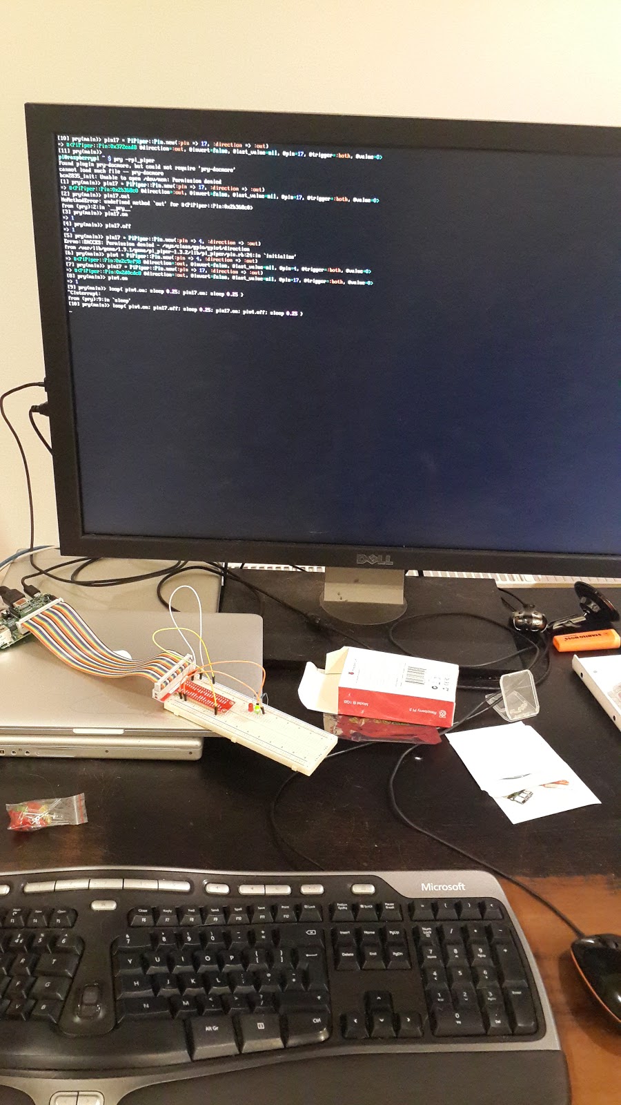 taw's blog: Adventures with Raspberry Pi: basic blinkenlights
