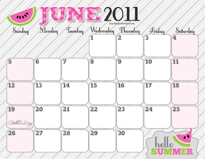 Be Different...Act Normal: Free Printable Summer Calendars