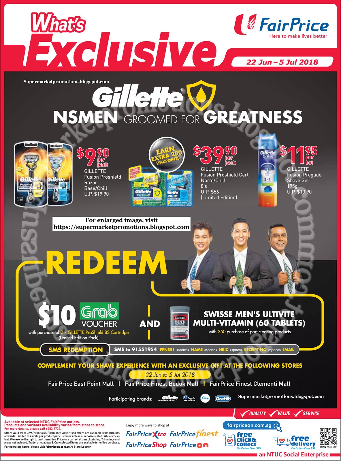 NTUC FairPrice Gillette Promotion 22 June - 05 July 2018 ~ Supermarket ...