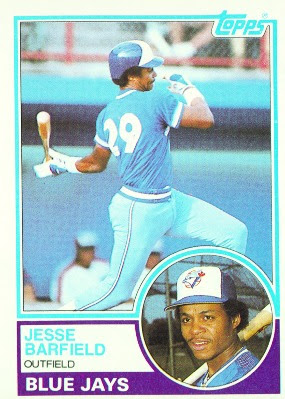 1983 Topps Blog: #257 Jesse Barfield - Toronto Blue Jays