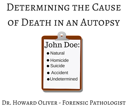 Dr. Howard Oliver: Determining the Cause of Death in an Autopsy