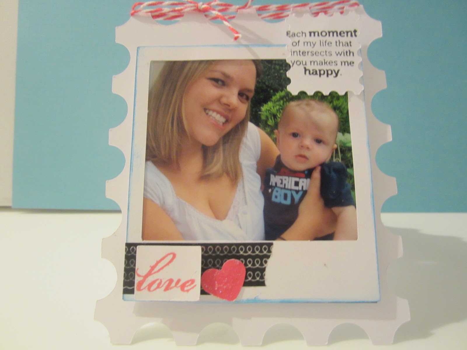 Sunny Dispositions Scrapbooking and Design: Postage Stamp Shape Card