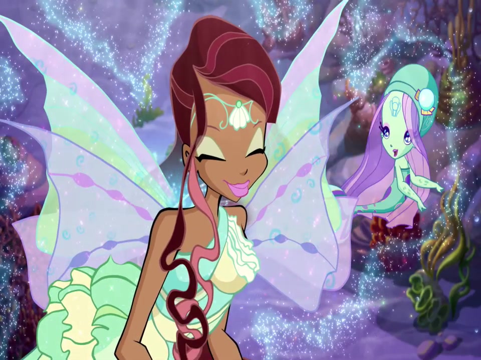 ¡Imágenes de la conexión mágica de Layla con su Selkie Lenny! - Winx ...