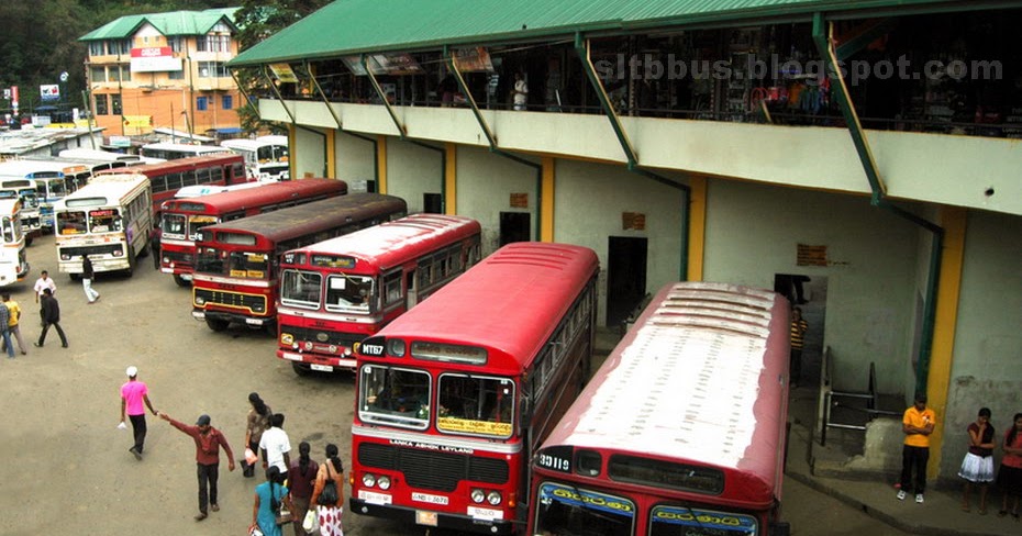SLTB buses - ශ්‍රී ලංගම බස්: SLTB bus stand - Nuwara-Eliya