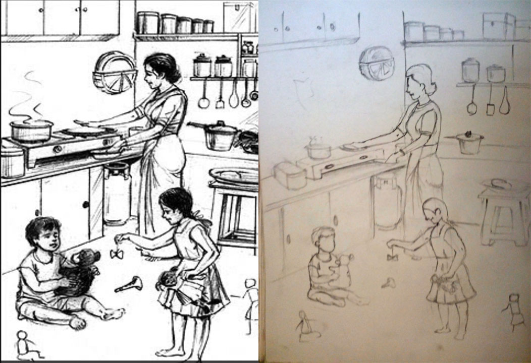 SWAYAM ART ACADEMY: Memory Drawing by NATA Student