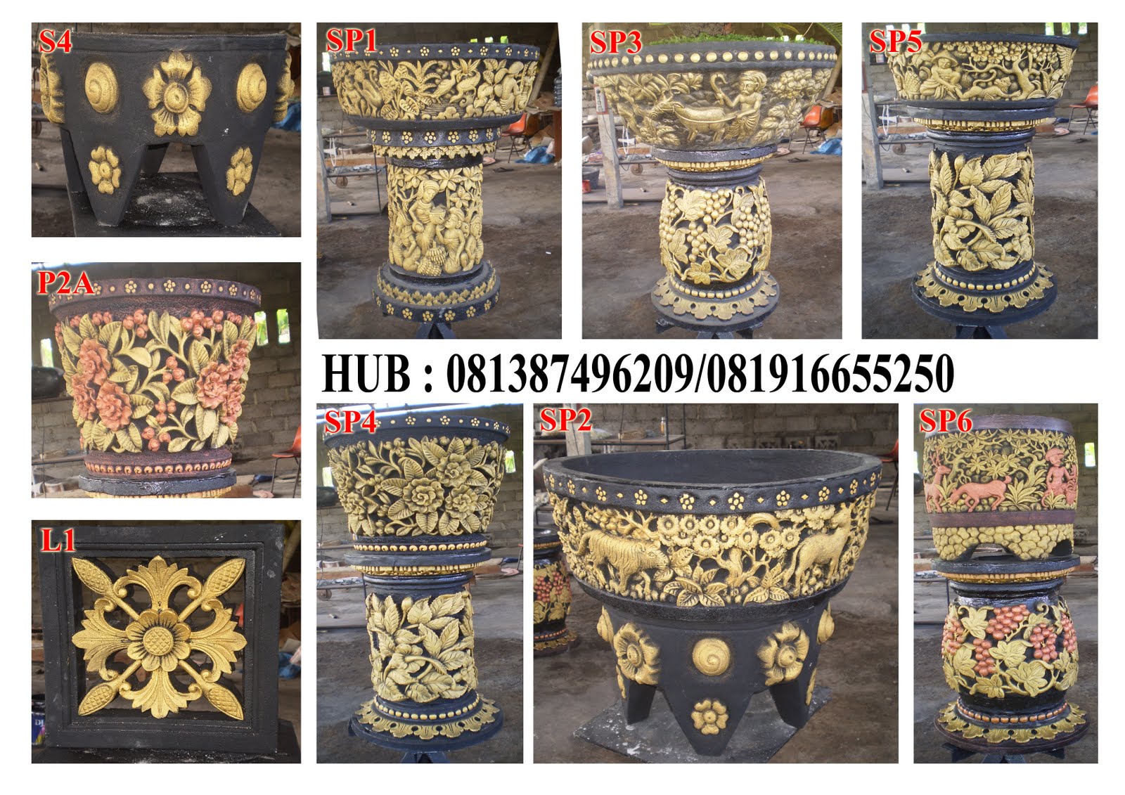 POT UKIRAN BALI: Pot Ukir Bali