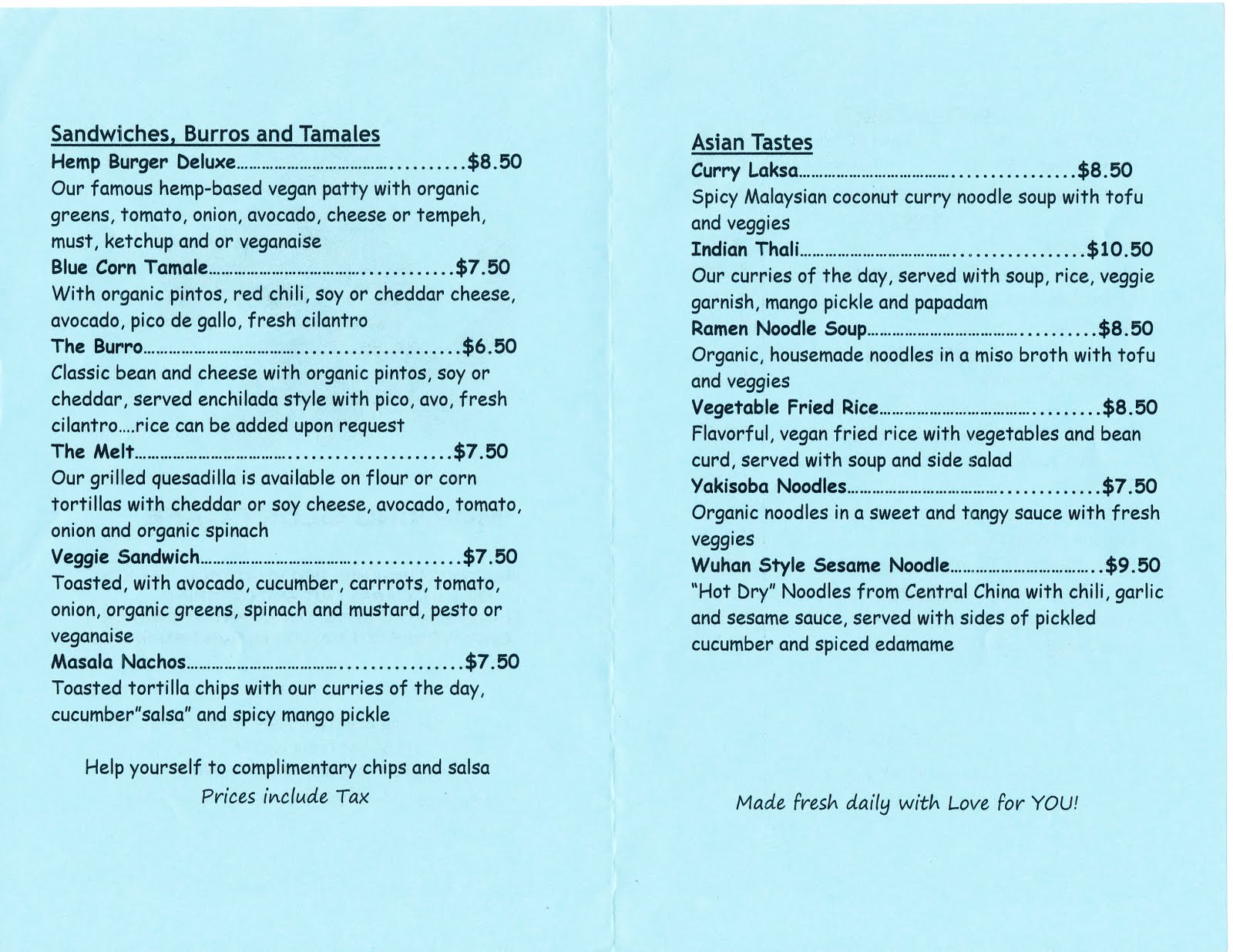 Out West Food Review Morning Glory Cafe Flagstaff Az Menu