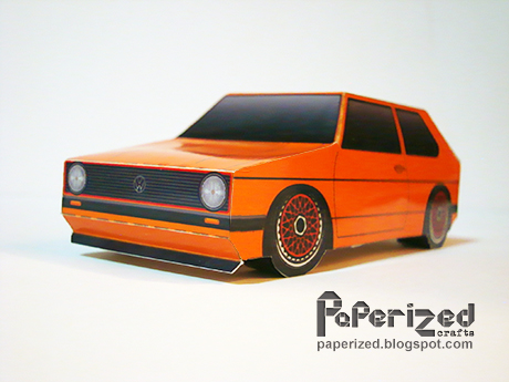Volkswagen Golf Mk1 Papercraft | Paperized Crafts