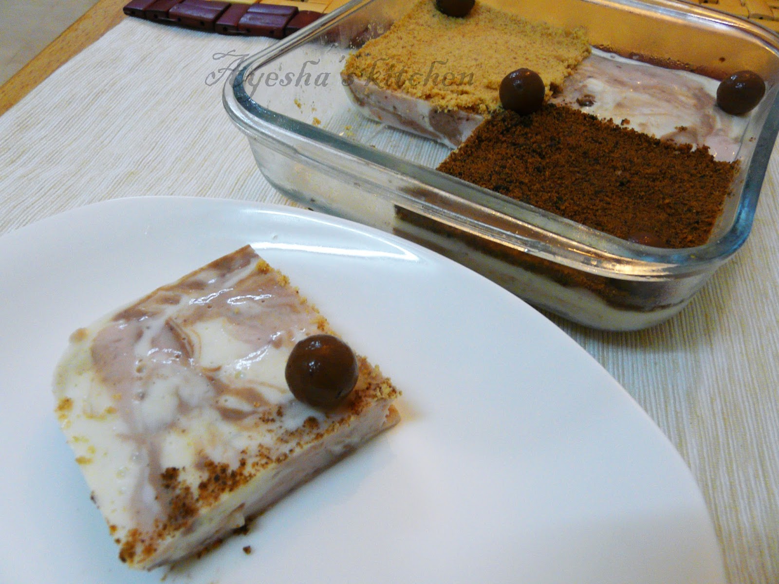 MARBLE PUDDING RECIPE with chocolates - Easy dessert / pudding recipe