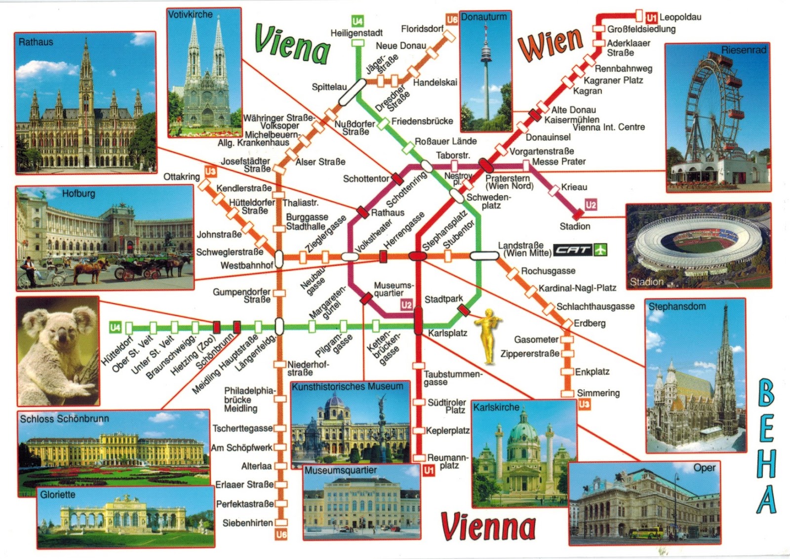 Map Cards - Hunting: 0146 Austria - Vienna, Metro