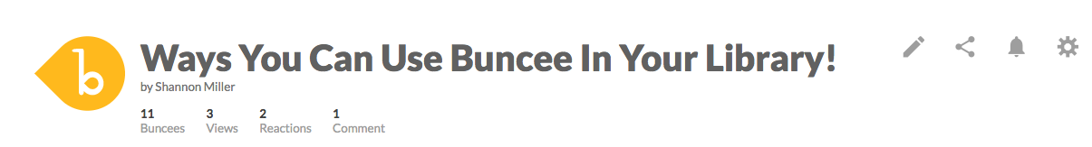 The Library Voice: Say Hello To Buncee Boards!