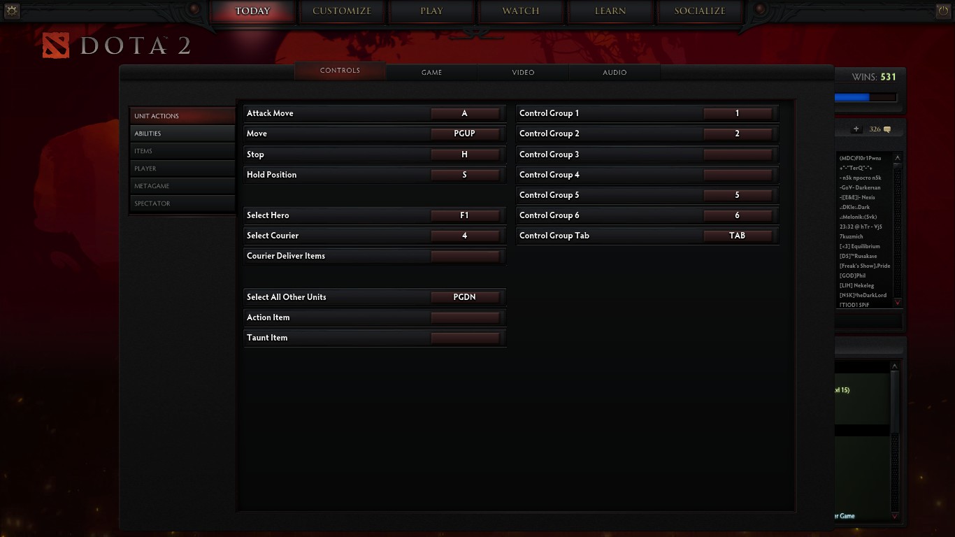 Dota 2 - Start here!: First startup - Options Menu and controls