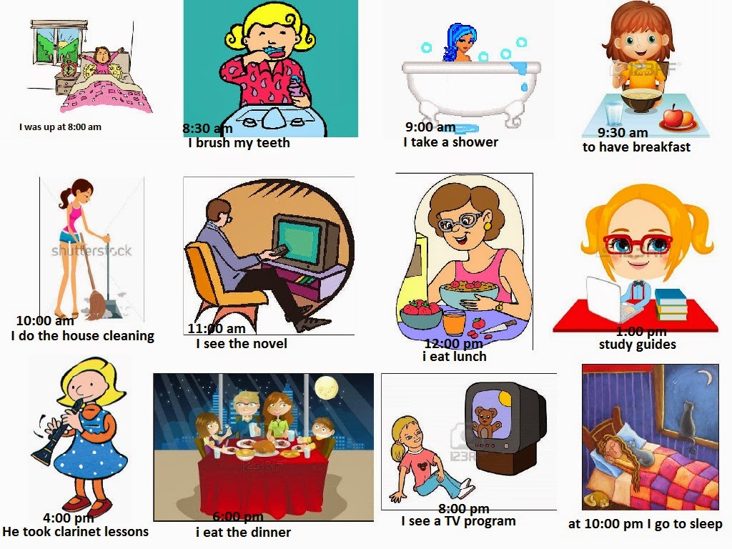 TECHNOLOGY INTEGRATION ACTIVITY - ENGLISH A1 : My daily routine