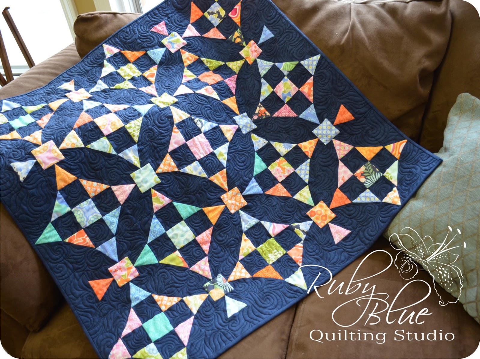 Ruby Blue Quilting Studio: New Quilts: Aura & Tiny Bits