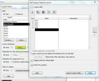 Doing Scrum in Microsoft Project 2010