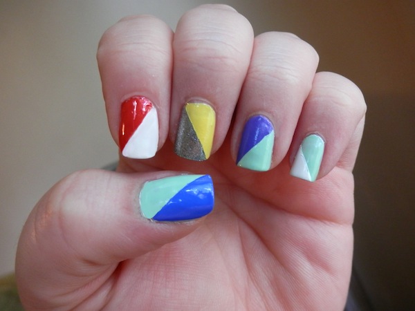 BEAUTY: Geometric Nails Tutorial | Neon Rattail