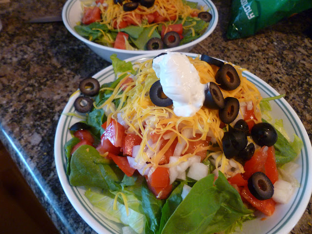 Vegetarian Family Cooking: Haystacks - Vegetarian Taco Salad
