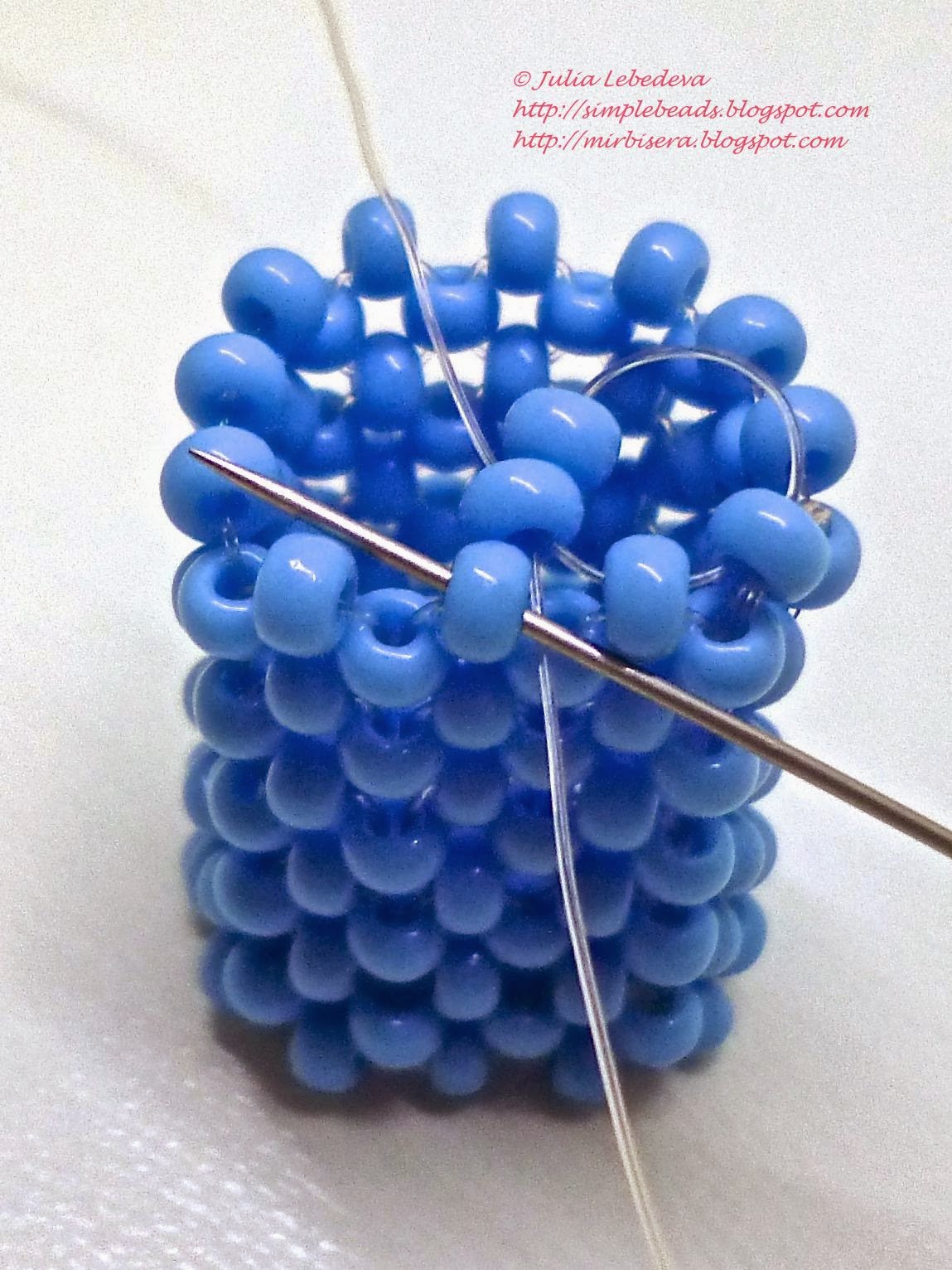Beading for the very beginners: Basics of Right Angle Weave. Part 2 ...