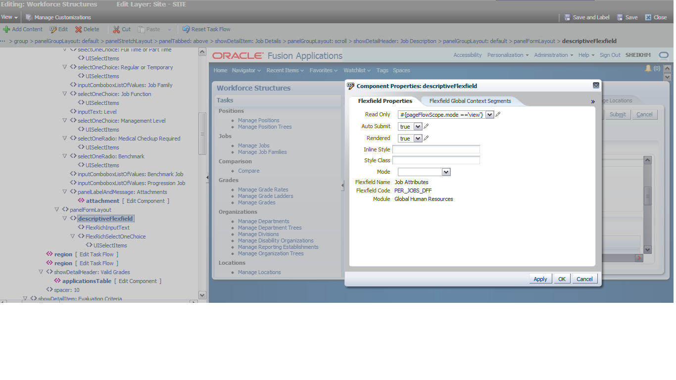 Fusion APPS Quick Start: How to Find and Edit Descriptive Flexfield ...
