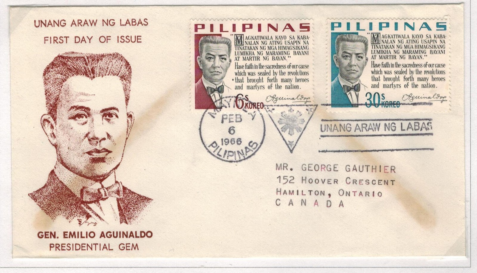 Philippine Republic Stamps : 1963 -1973 Presidential Credo Series
