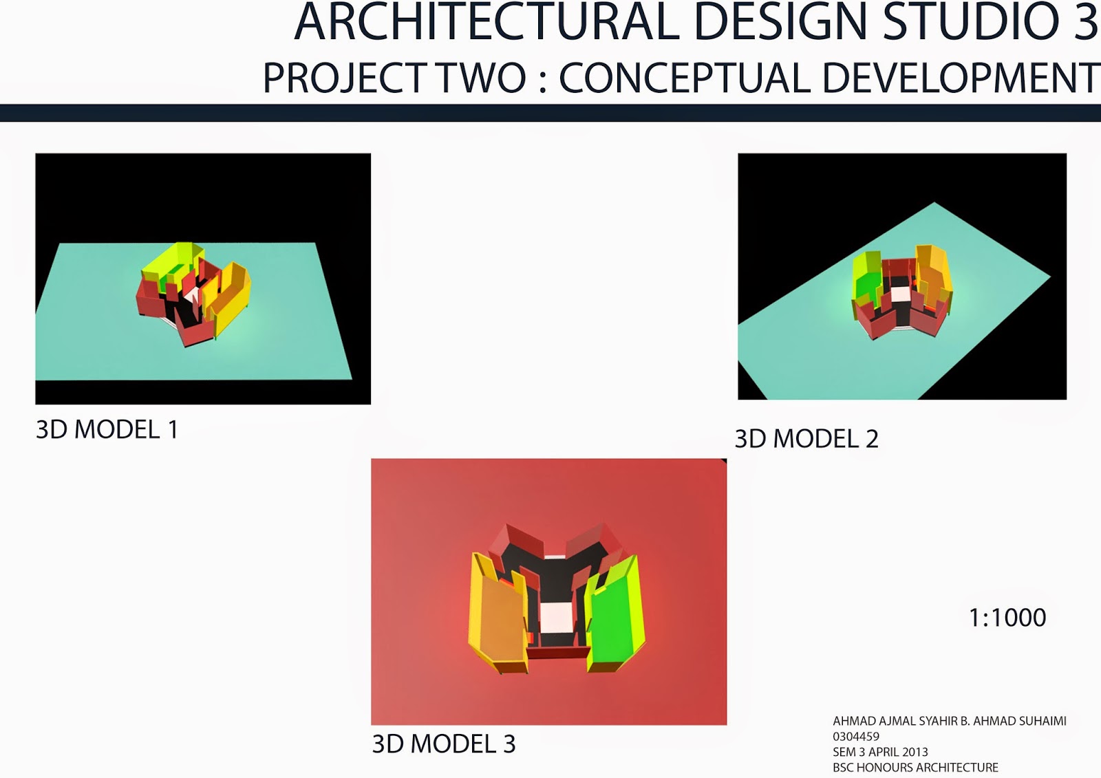 Architecture sem 3 portfolio: Architecture Design Studio 3 [ARC 2118]